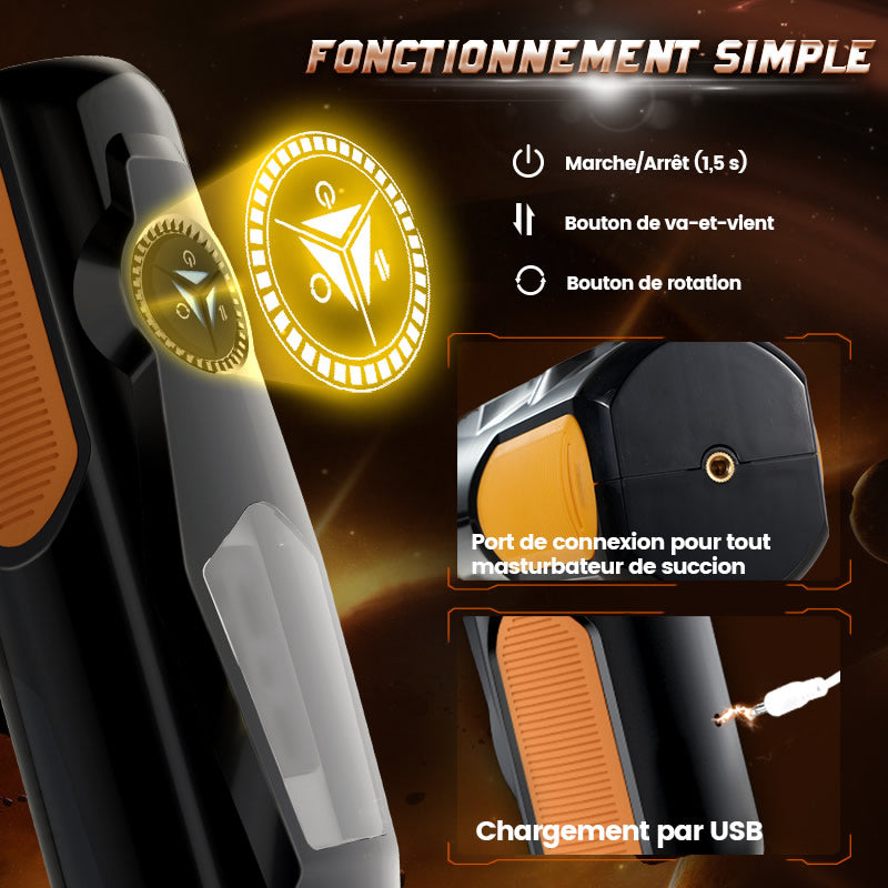 【NOUVEAU】Dylan Masturbateur Cup Automatique 2 en 1 Vulve Bouche 5 Va-e – Acmejoy-Fr